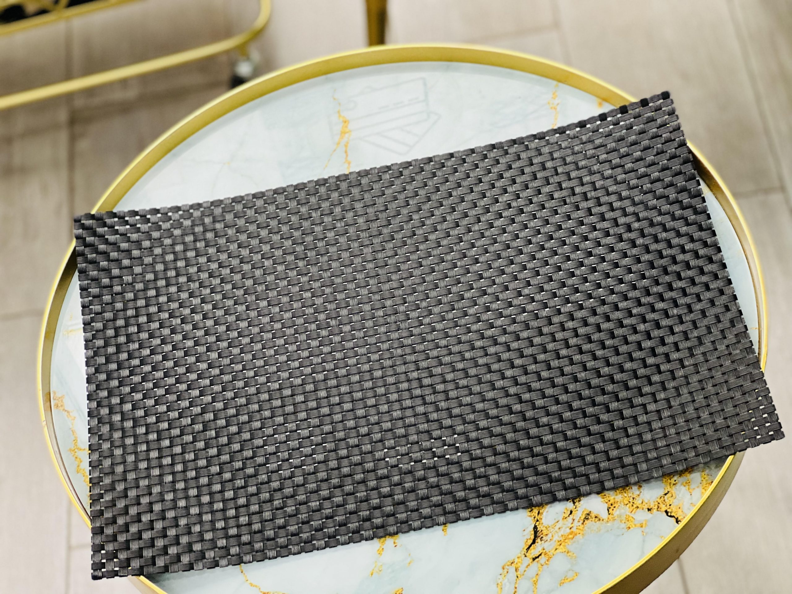 Set de table noir Ref 8*8 - Kitchenart.ma | Livraison partout au Maroc